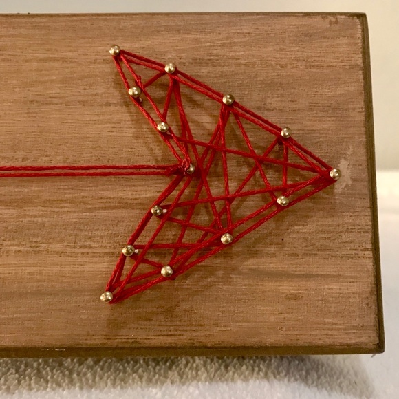 Wall Decor | Custom Red Arrow Wall Art | Poshmark